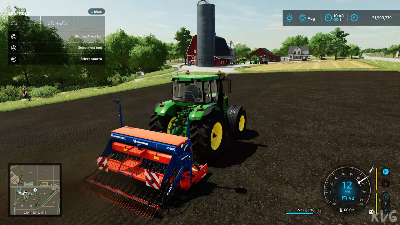 Farming Simulator 22 - Sowing - Open World Free Roam Gameplay (PS5 UHD ...