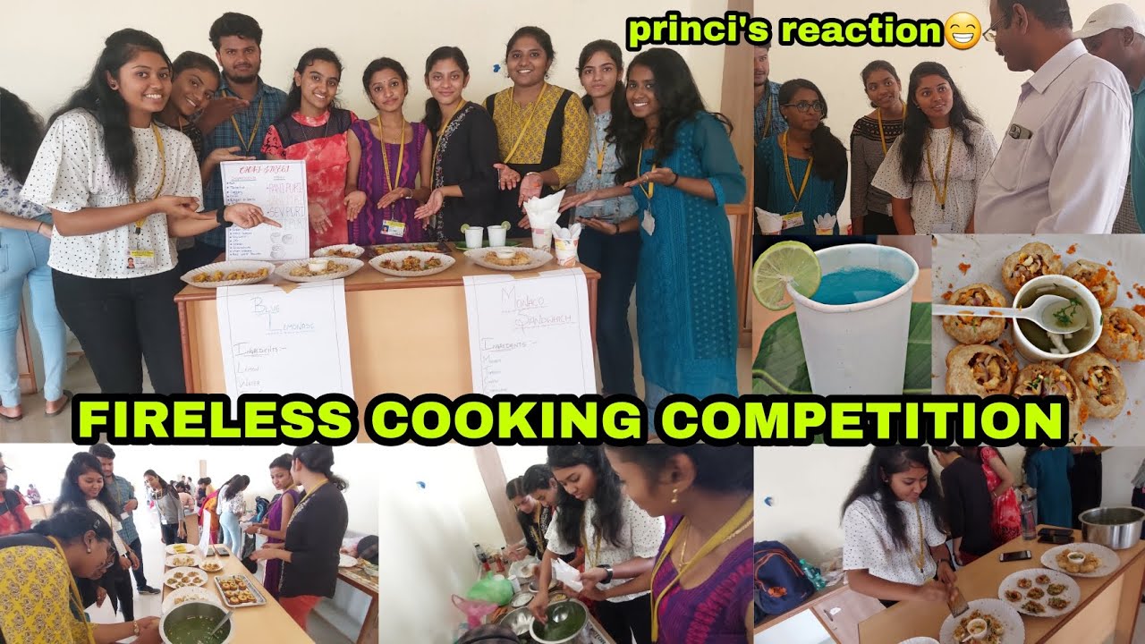 FIRELESS COOKING COMPETITION IN THE OXFORD COLLEGE OF ENGINEERING 🔥 ️👩 ...