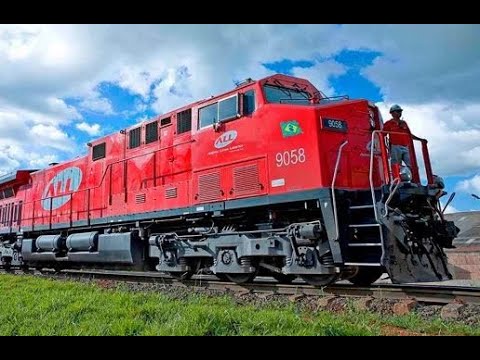 Trem da ALL na Estação Tatu em Limeira/SP - YouTube