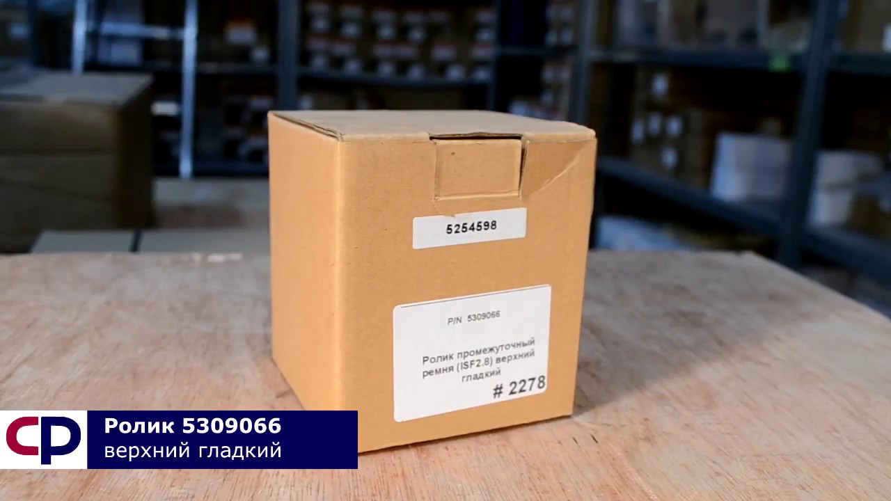 Промежуточный ролик ремня 5309066 Cummins - YouTube