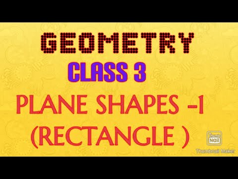 Geometry class 3-plane shapes-rectangle cbse maths class 3 - YouTube