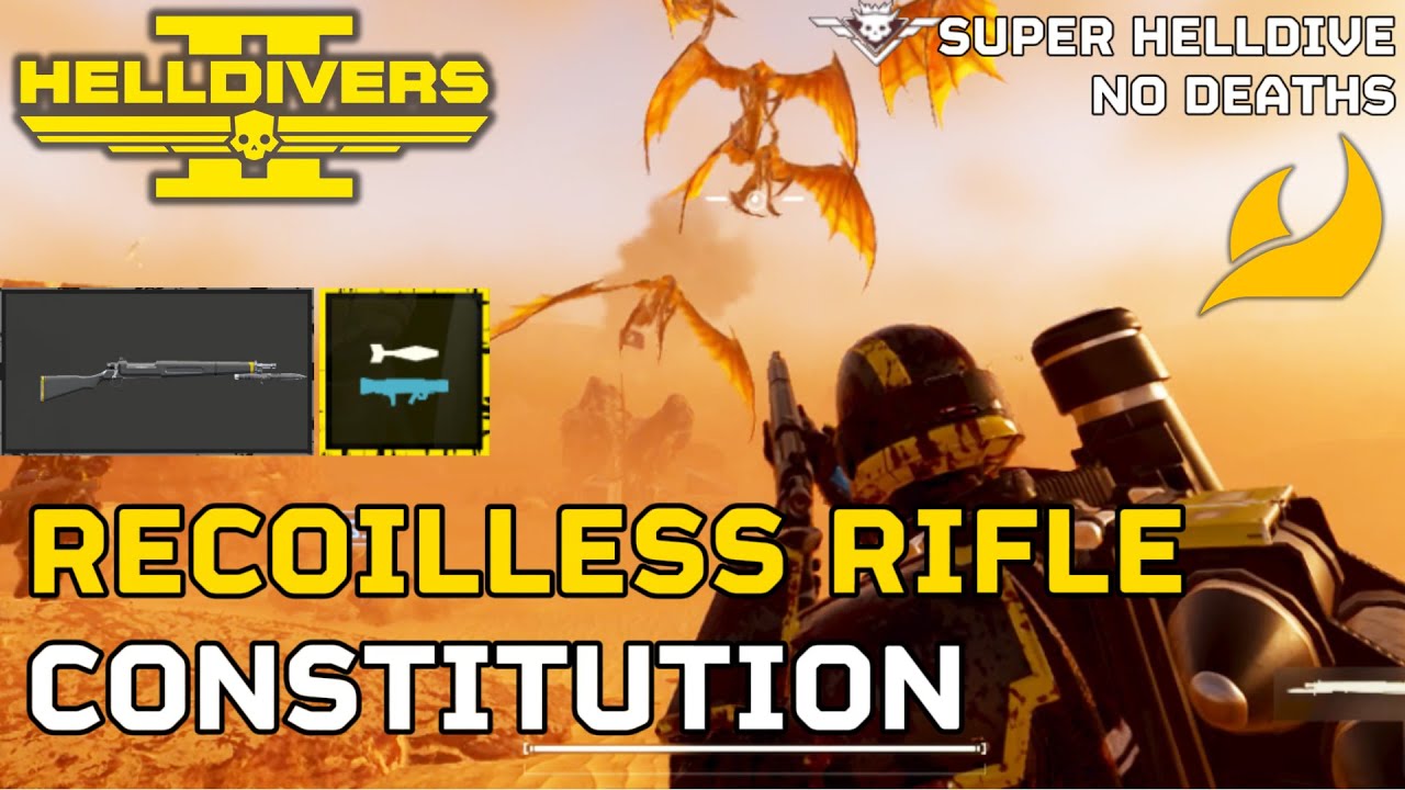 New Constitution Rifle Gameplay | HELLDIVERS 2 (10 difficulty, no ...