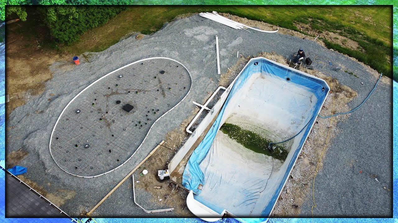 DIY Backyard Splash Pad - Getting Ready For Concrete - YouTube