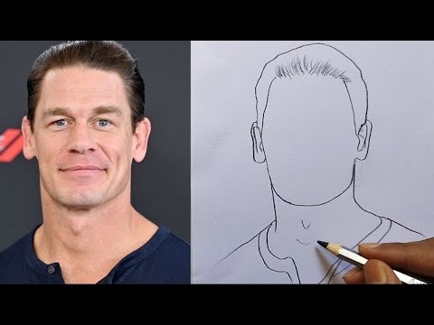 How to Draw John Cena / John Cena Easy Drawing - YouTube