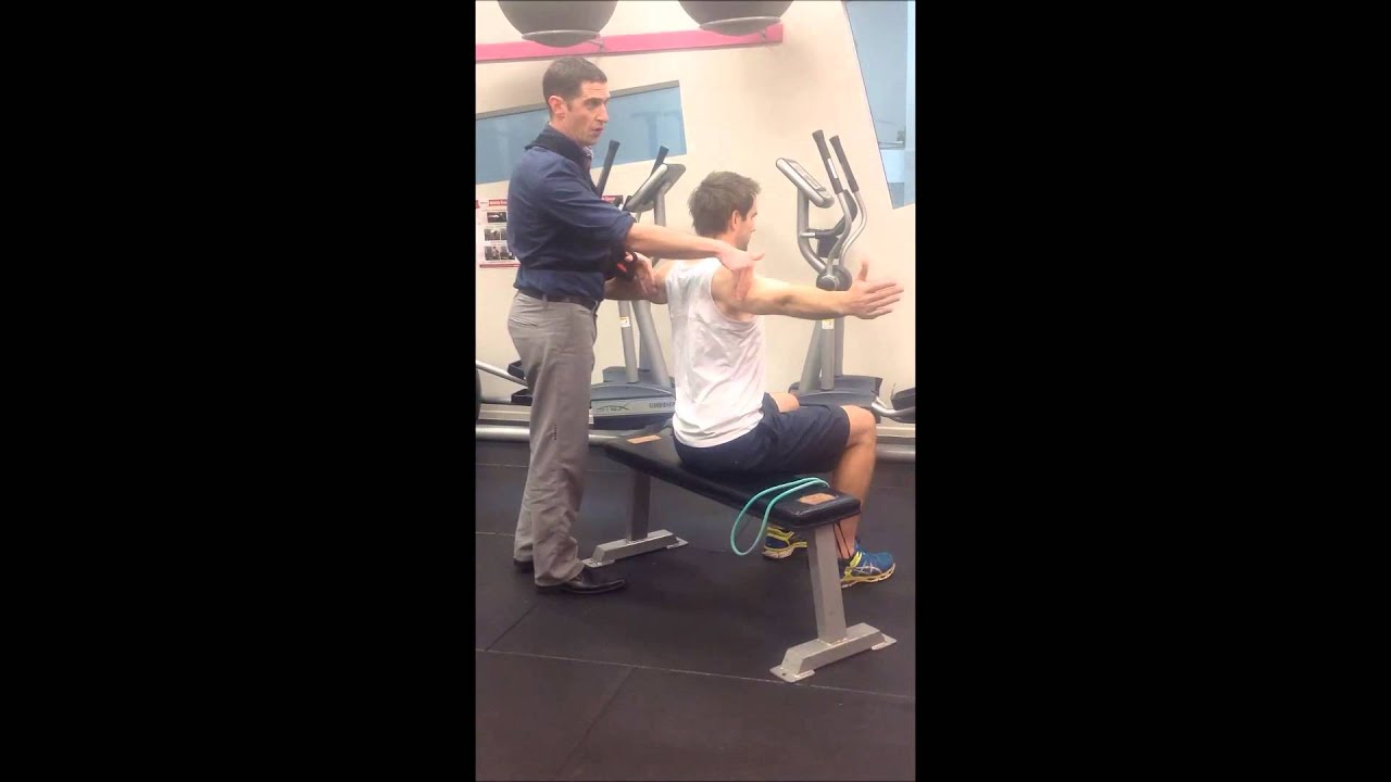 Straight Arm Banded Reverse Fly - YouTube