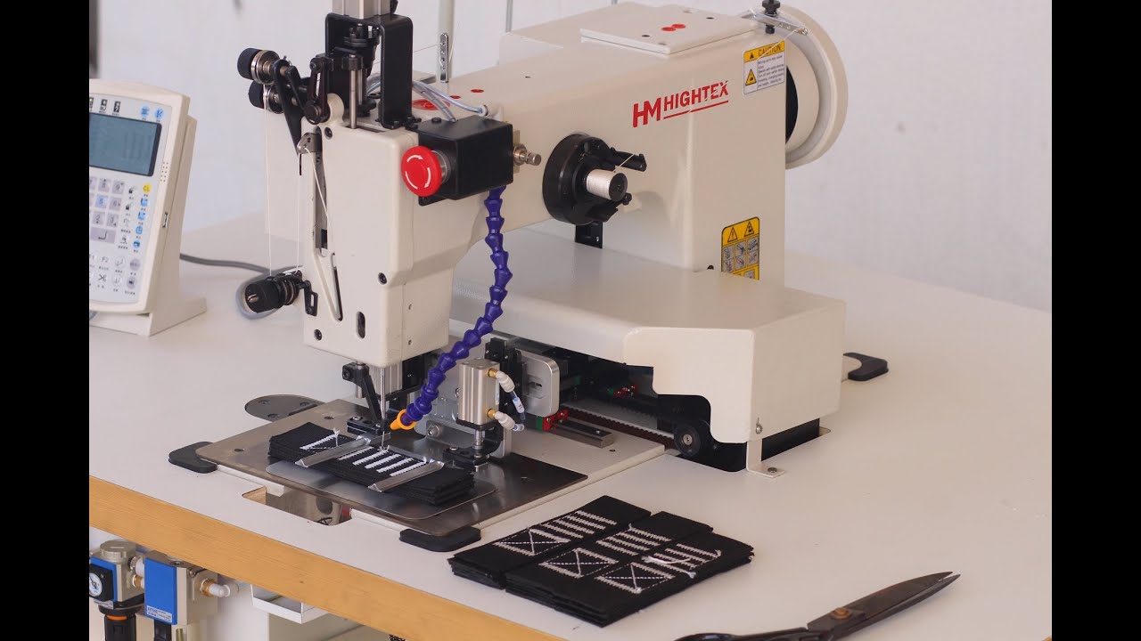 Heavy Duty Automatic Pattern Sewing Machine for Safety Harnesses and Lanyards - YouTube