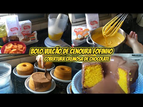 BOLO VULCÃO DE CENOURA FOFINHO l RÁPIDO E FÁCIL l BOLOS CASEIROS PARA VENDER