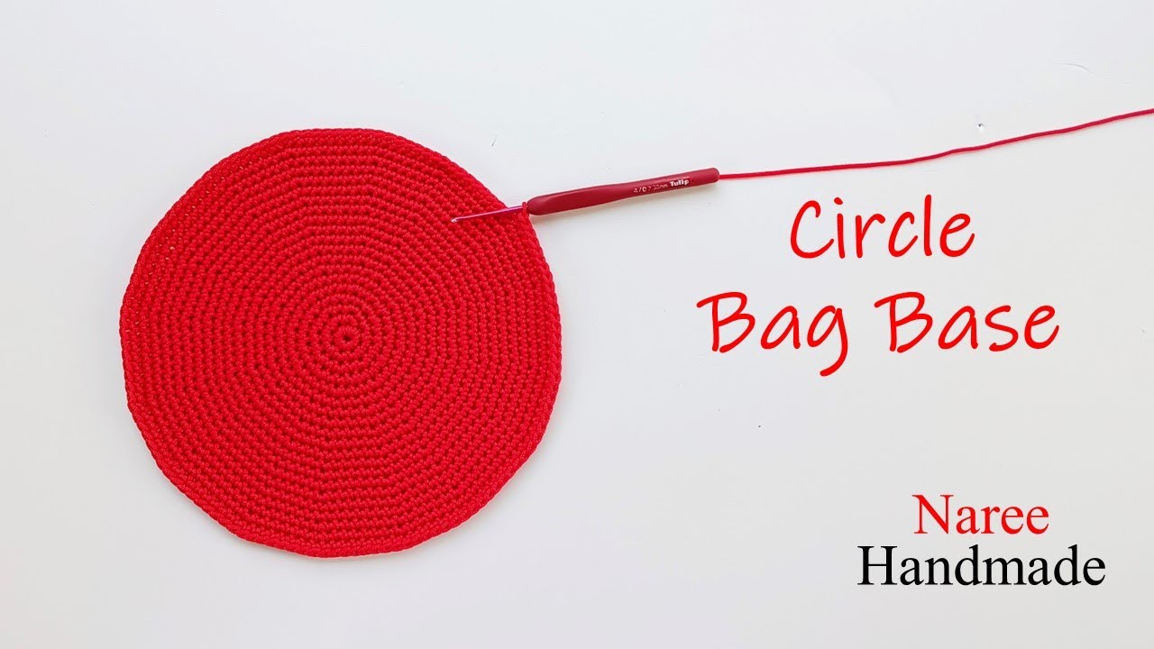 Bag Base EP.13 🔴 Spiral Circle Base 🔴 ถักแบบก้นหอยไม่ต้องจบแถว ...