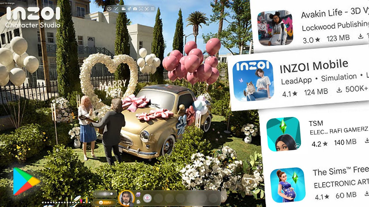 I Found Top 5 Game Like INZOI On PLAY STORE 🤩 | Top 5 Open World Life ...