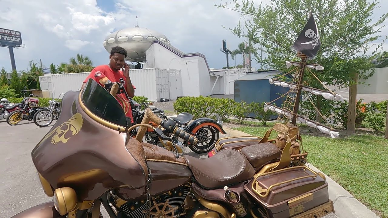 🏴‍☠️Pirate ☠️ themed 1997 Harley Davidson ultra classic motorcycle 🏍 ...