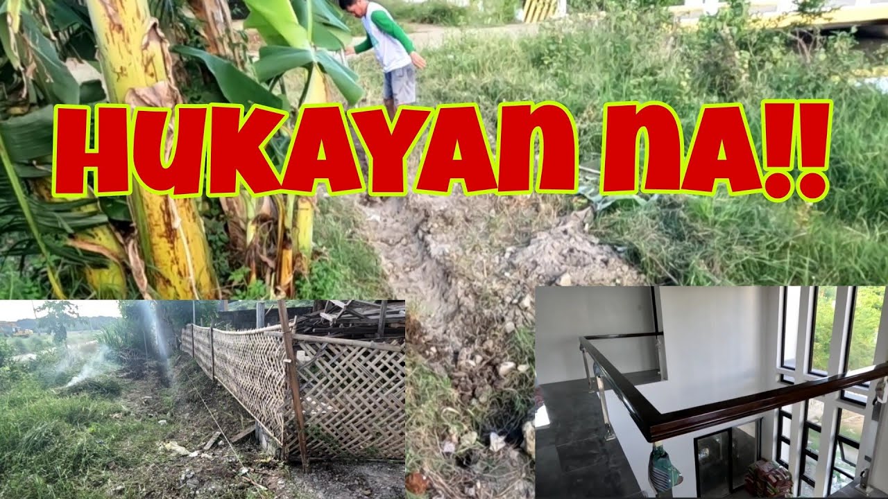 Umpisa na ng hukay para sa bakod | Ganito pala ang finish ng railings ...