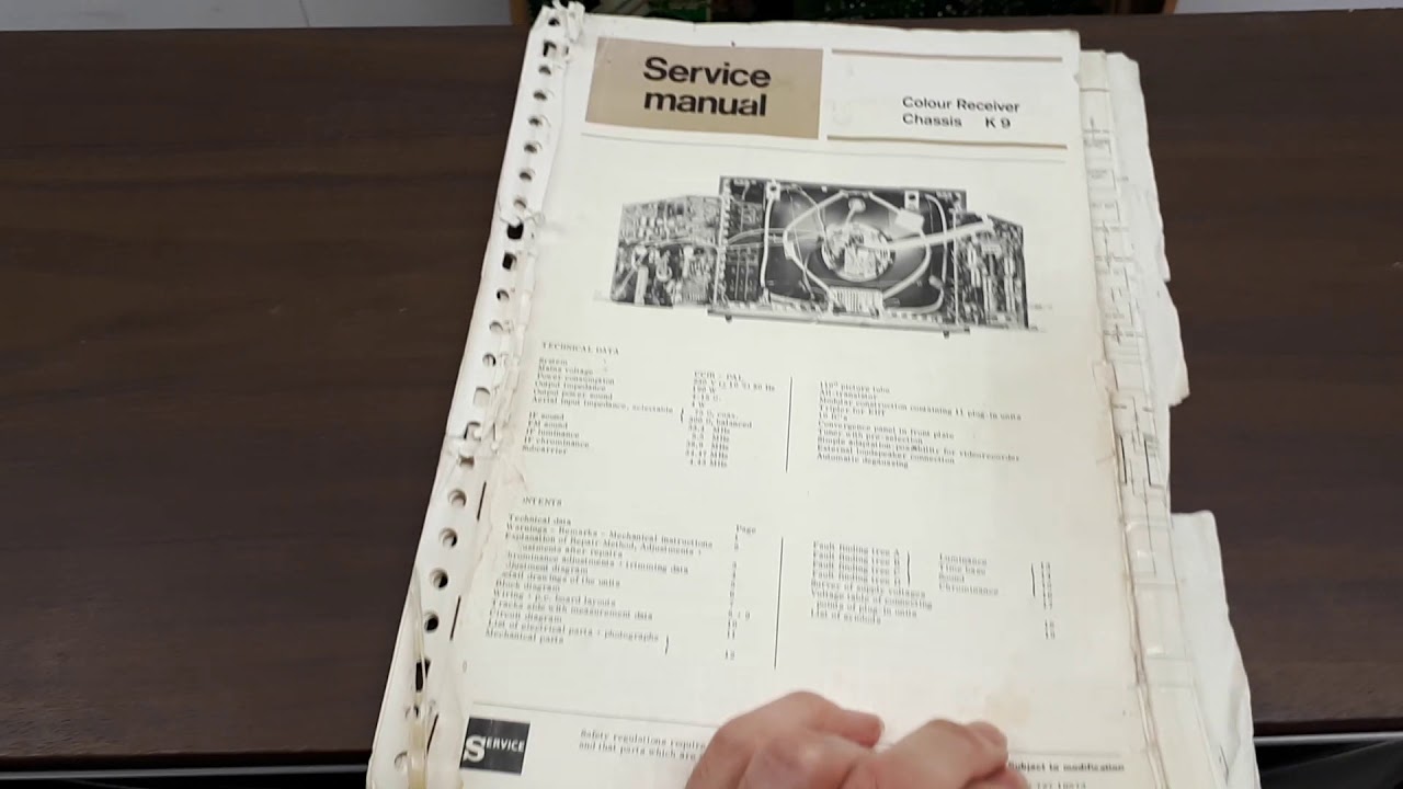 Vintage Philips K9 Colour Television Part 1 - YouTube