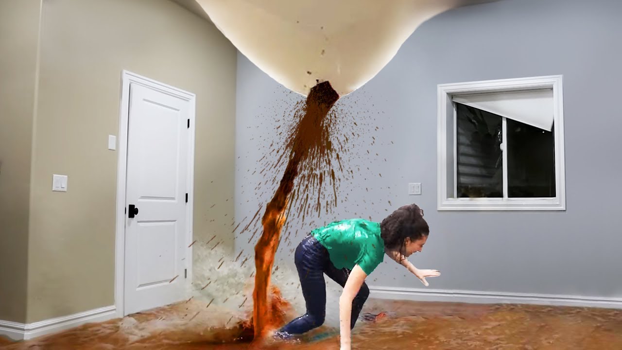 poop bubble explodes in her house... - YouTube