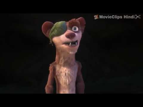 Ice age 3 movie in Hindi fighting between buck vs roddy