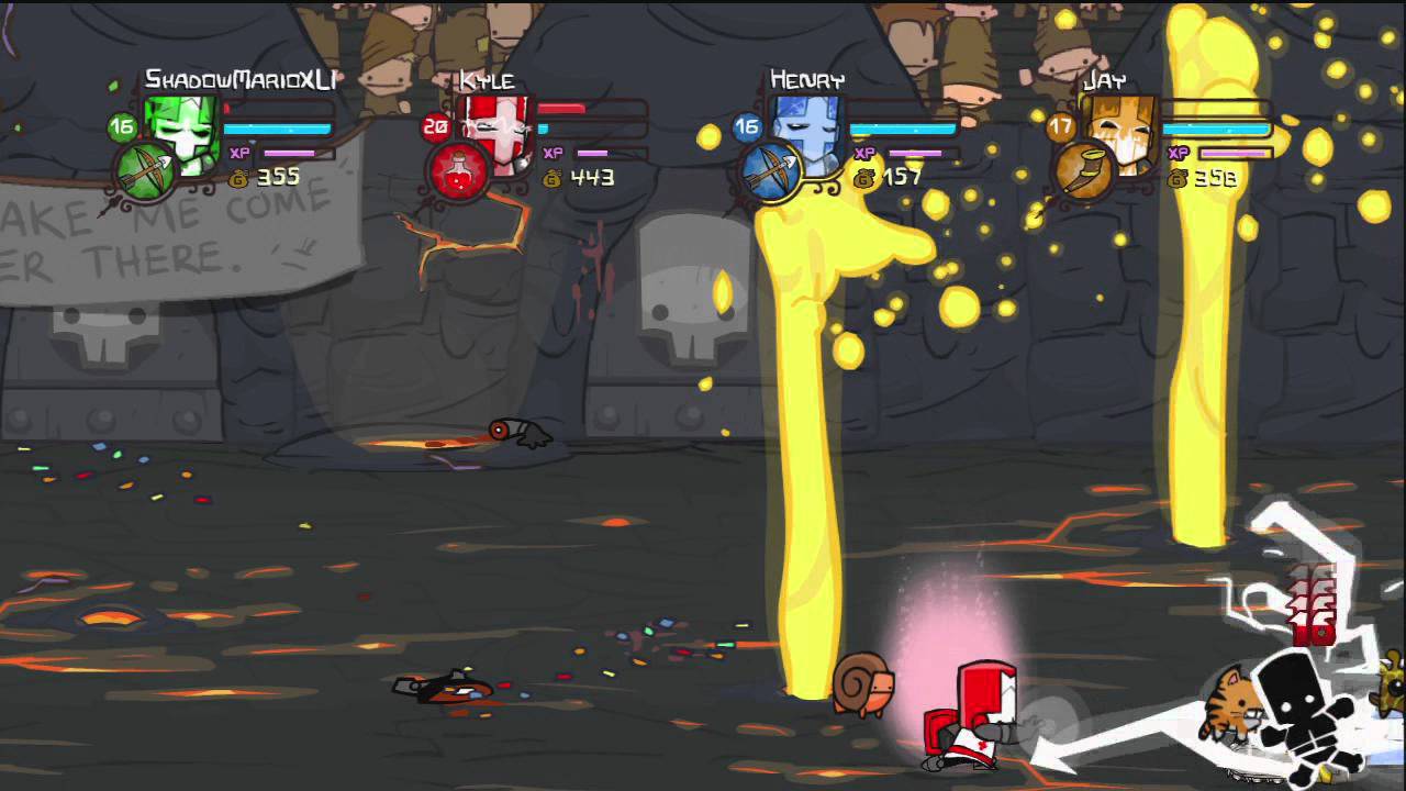 Let's Play Castle Crashers [4-Player] #16 - Champions of the Arena ...