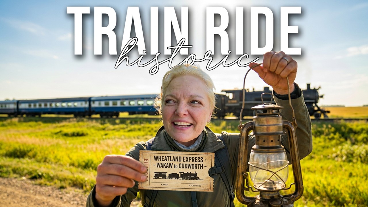Ride a Historic Train from Wakaw to Cudworth 🇨🇦 Exploring Canada 🇨🇦 ...