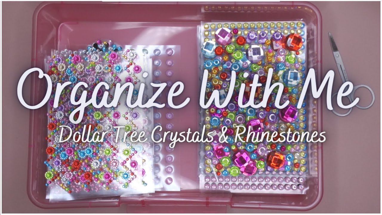 Nail Art Organization Pt 6 | Dollar Tree Rhinestones | Tips & Tricks ...