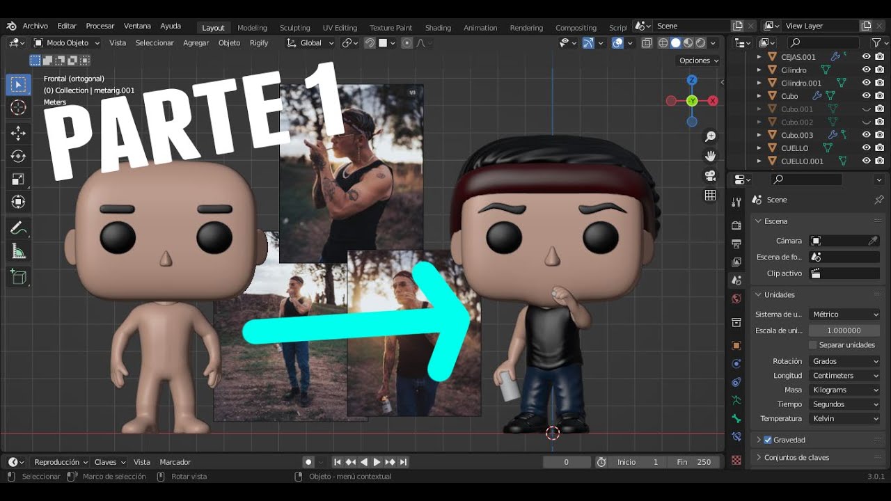 Funko pop en blender! PARTE 1 - YouTube