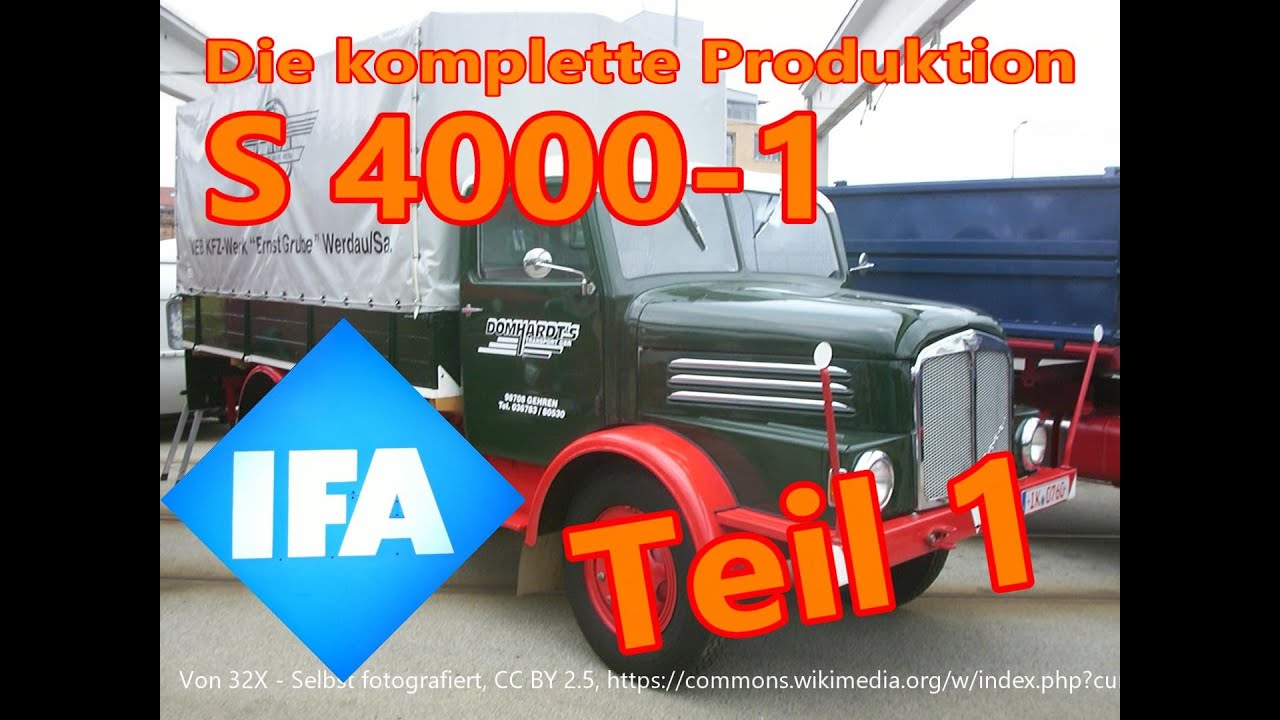 Die komplette Produktion des IFA S4000-1 in Zwickau 1959 - Teil 1 - YouTube