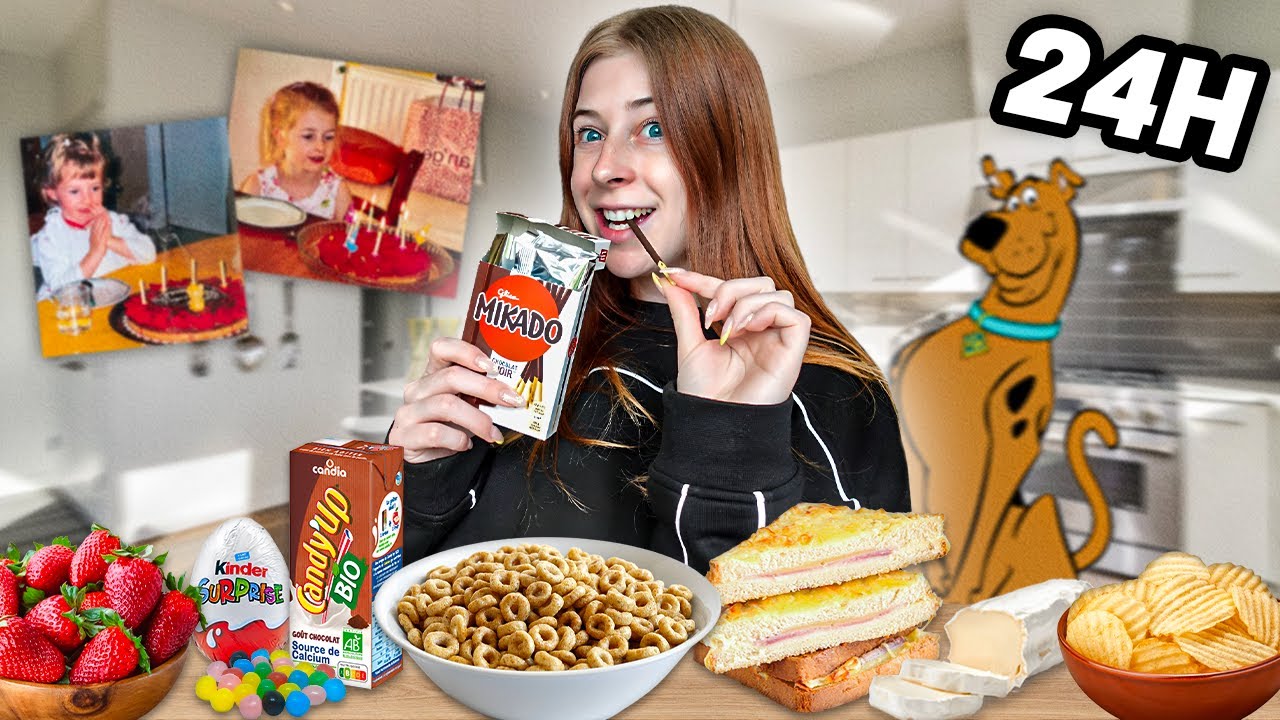 JE MANGE COMME DANS MON ENFANCE PENDANT 24H! - YouTube