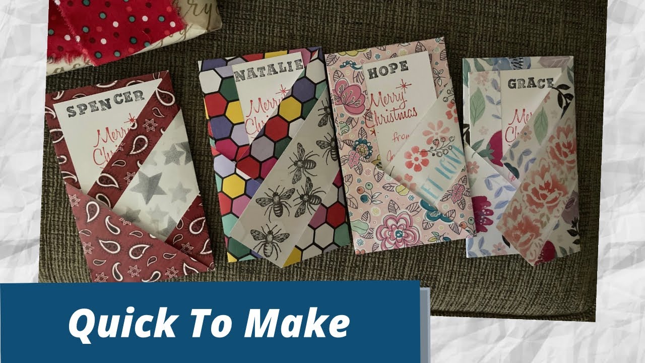 Easy Origami Gift Envelope for Cash and More #christmas2024 - YouTube