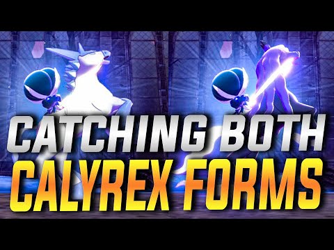 Catching BOTH Calyrex Forms | Pokemon Sword & Shield Crown Tundra ...