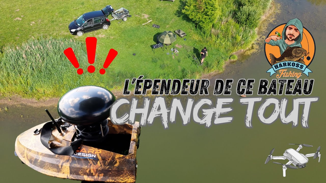 Pêche de la Carpe en journée 2023 - Bateau amorceur avec épandeur 4k ...