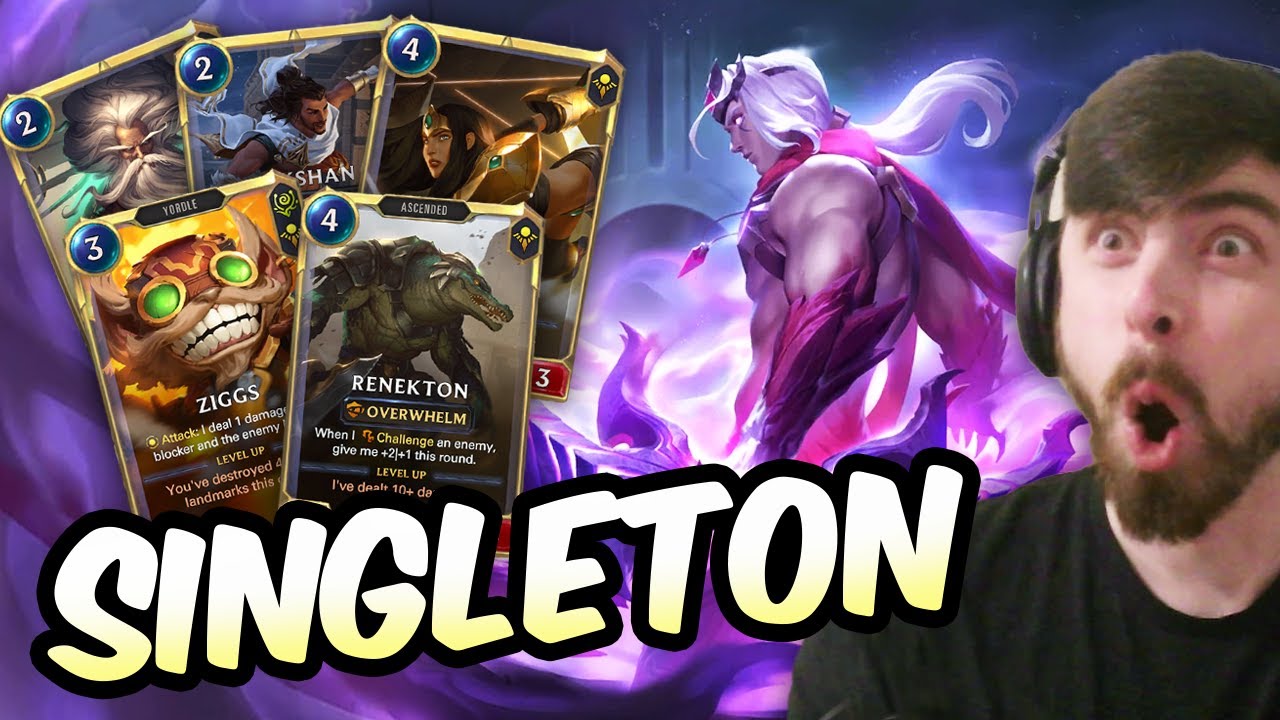 Commander in LoR | Singleton Open Gauntlet | Legends of Runeterra - YouTube