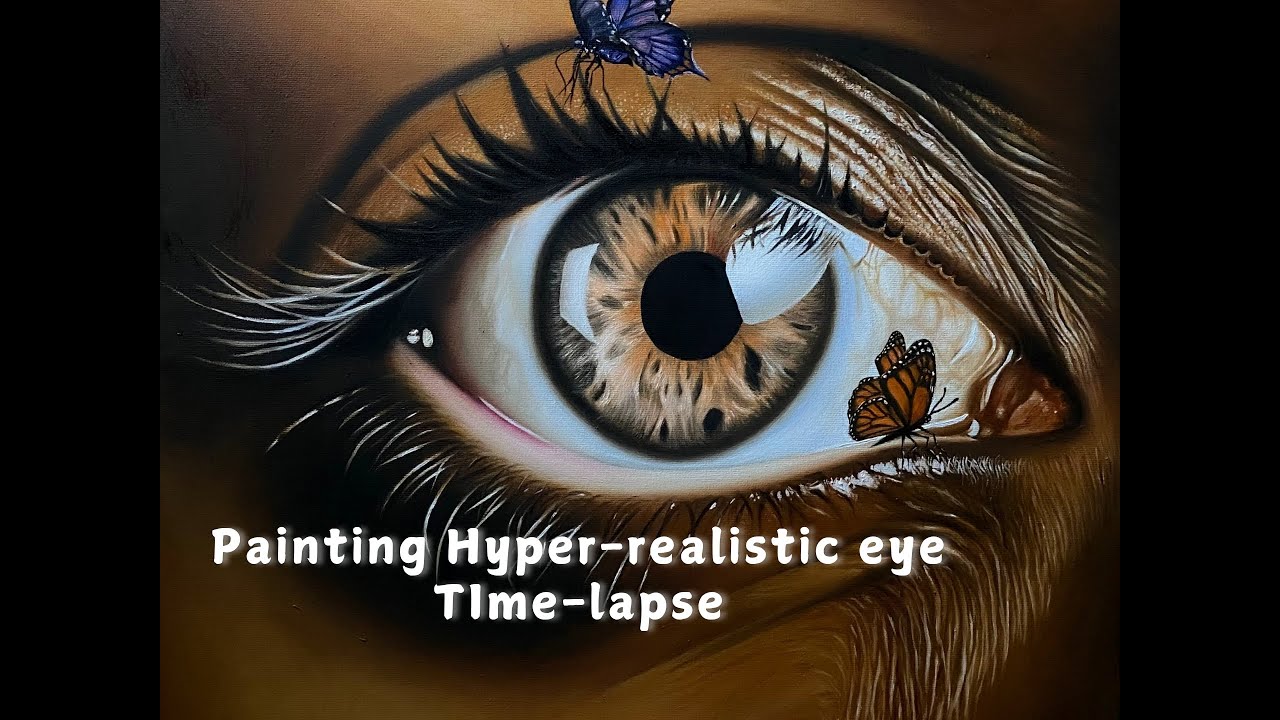 How to paint Hyper-realistic Eye using Oil Color || Time Lapse - YouTube