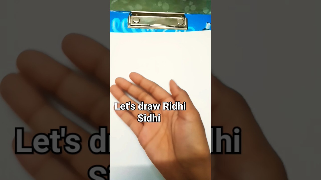 Let's draw Ridhi Sidhi #Wife's of Ganesh ji #drawing #Arts_Queen - YouTube