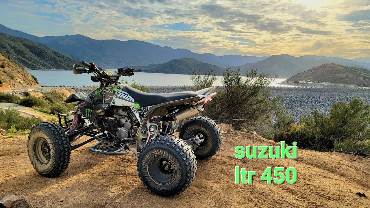Silverwood lake trails atv ohv on the 2008 suzuki ltr 450r - YouTube
