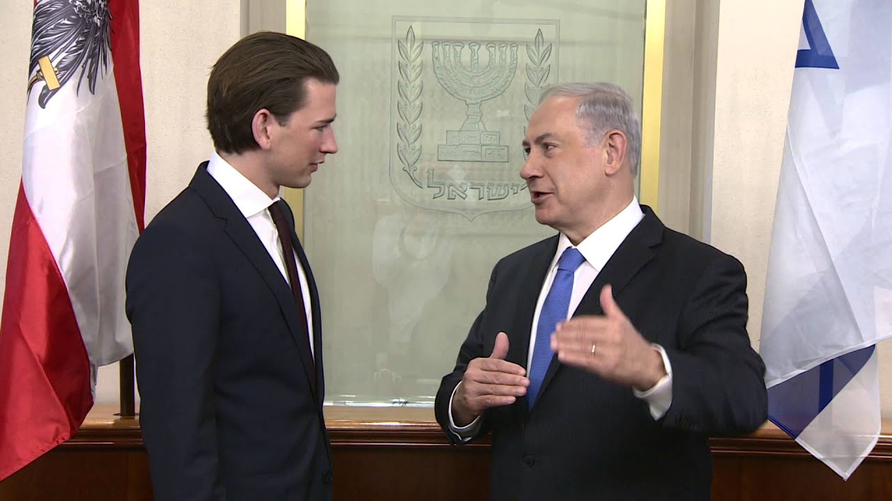 PM Netanyahu Meets with Austrian Foreign Minister Sebastian Kurz - YouTube