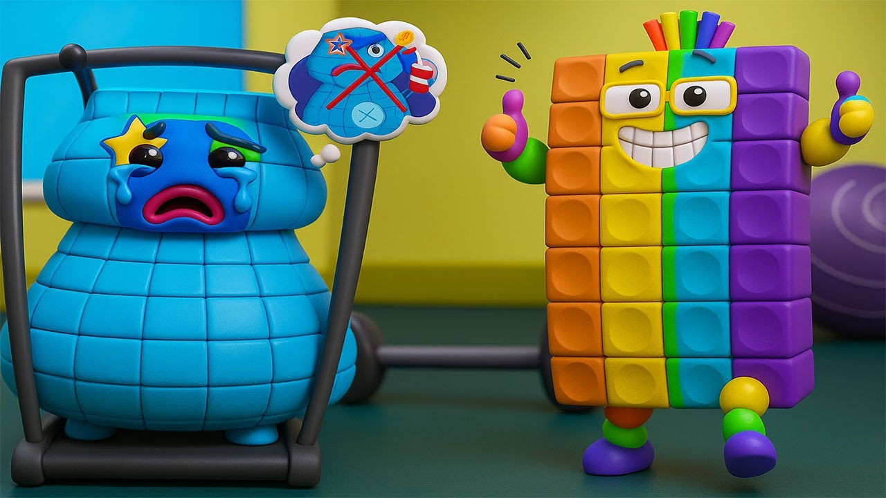 Omg Numberblocks 70 is too Fat! Come on, Do Healthy or Not l ...