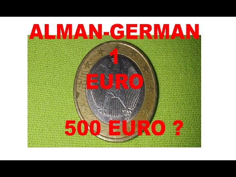 En Değerli 1 Euro ( #Alman 1 Euro ), #1 euro 2002 değeri, #German 1 euro coin,#Madeni Euro İnceleme