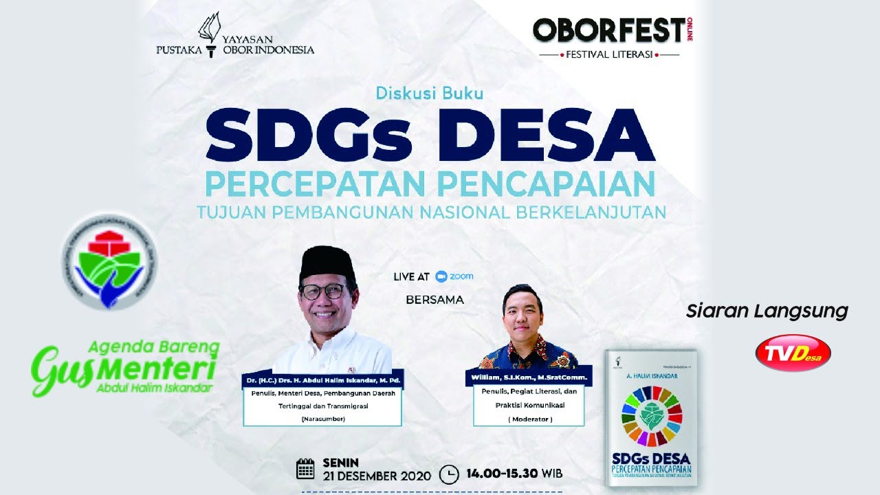 Diskusi Buku SDGs Desa Percepatan Pencapaian Tujuan Pembangunan ...