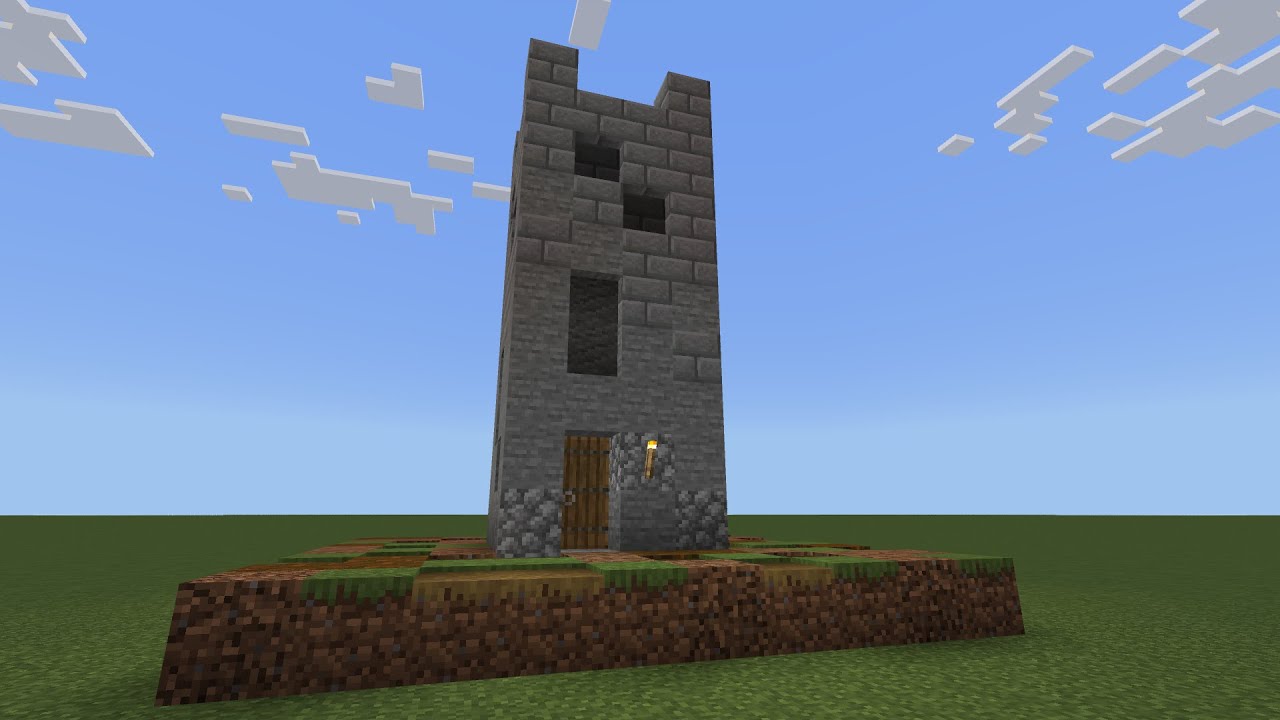 How to Build a Medieval Tower (In Minecraft) - YouTube