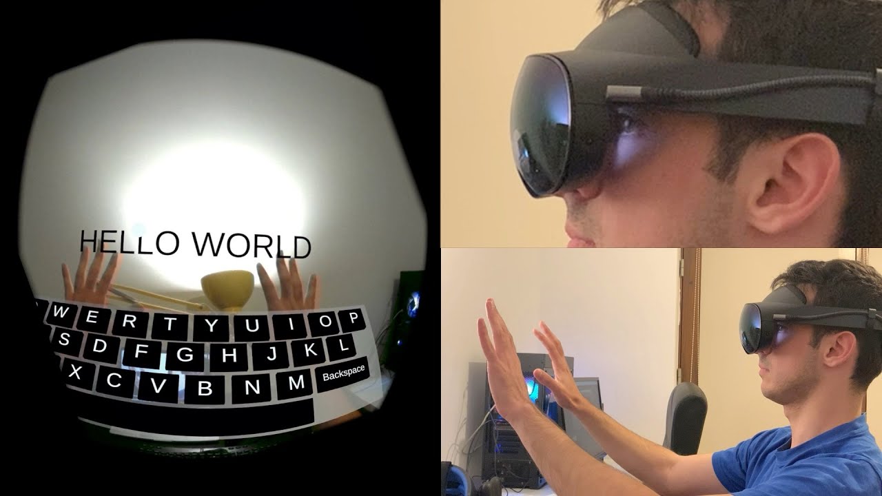 Typing with the Quest Pro's eye tracking - YouTube