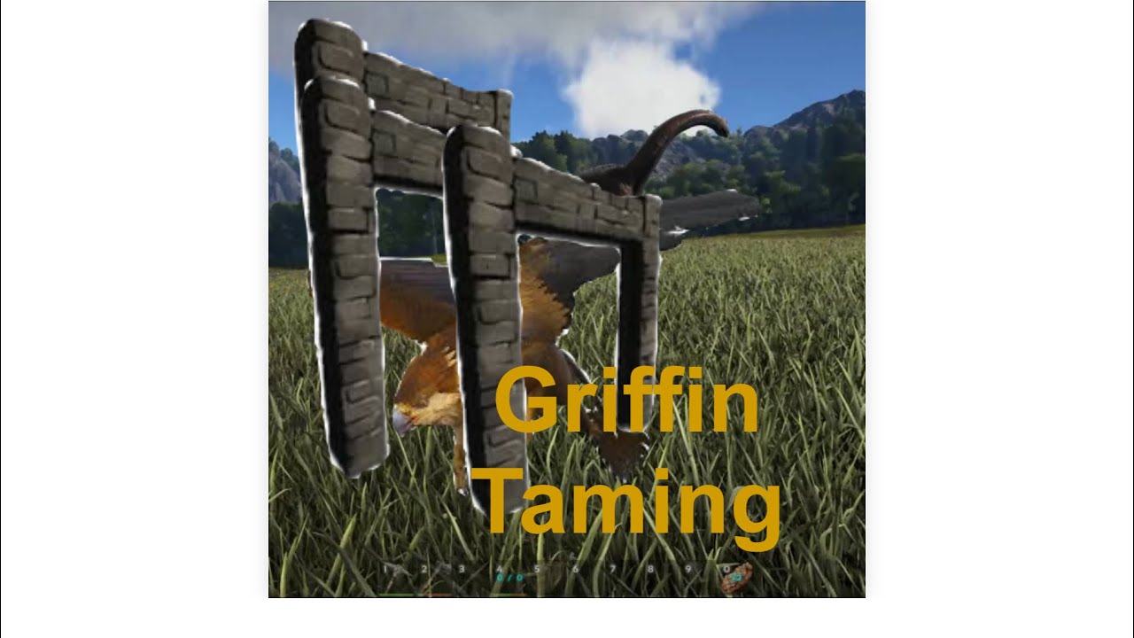 Griffin Taming Ark using a Trap - YouTube
