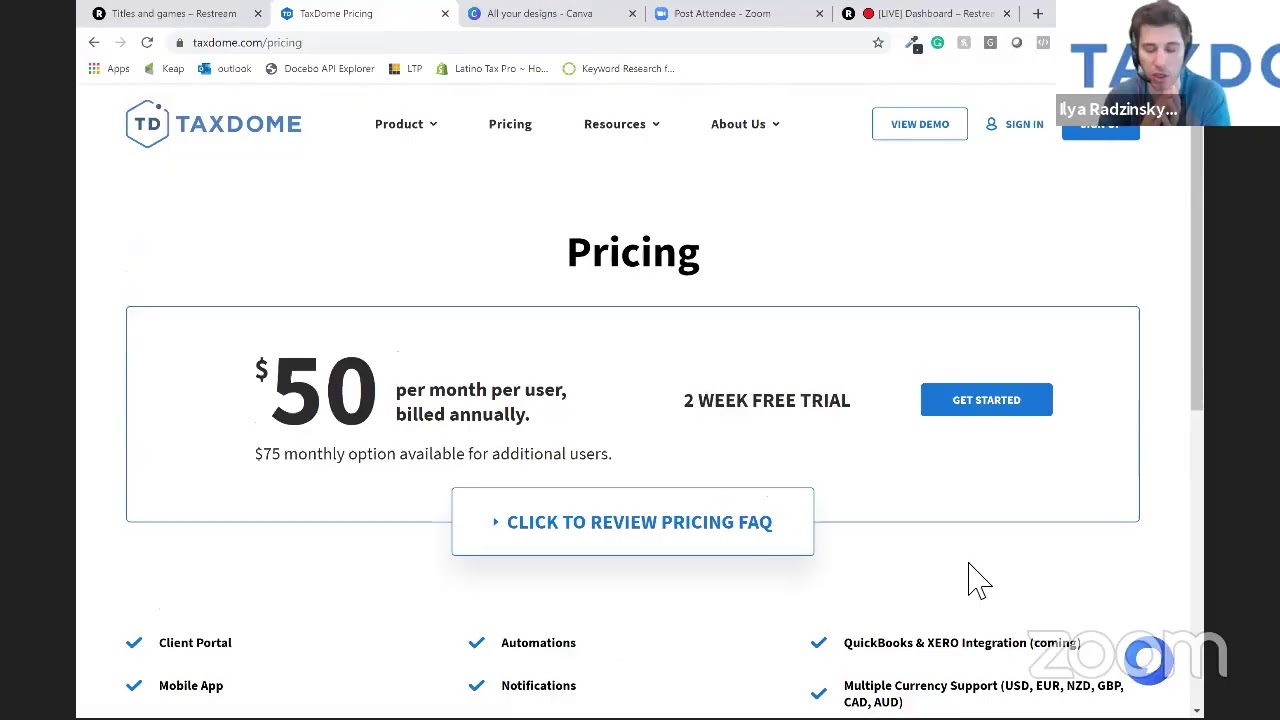 Live with Tax Dome - YouTube