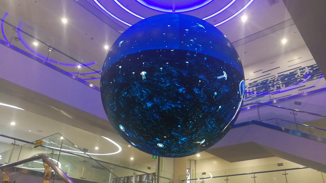 Led Ball P4 indoor led globe digital LED sphere display screen - YouTube