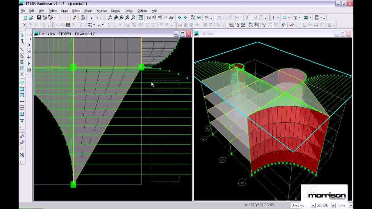 Etabs - Malla Elementos Finitos Curso - - YouTube
