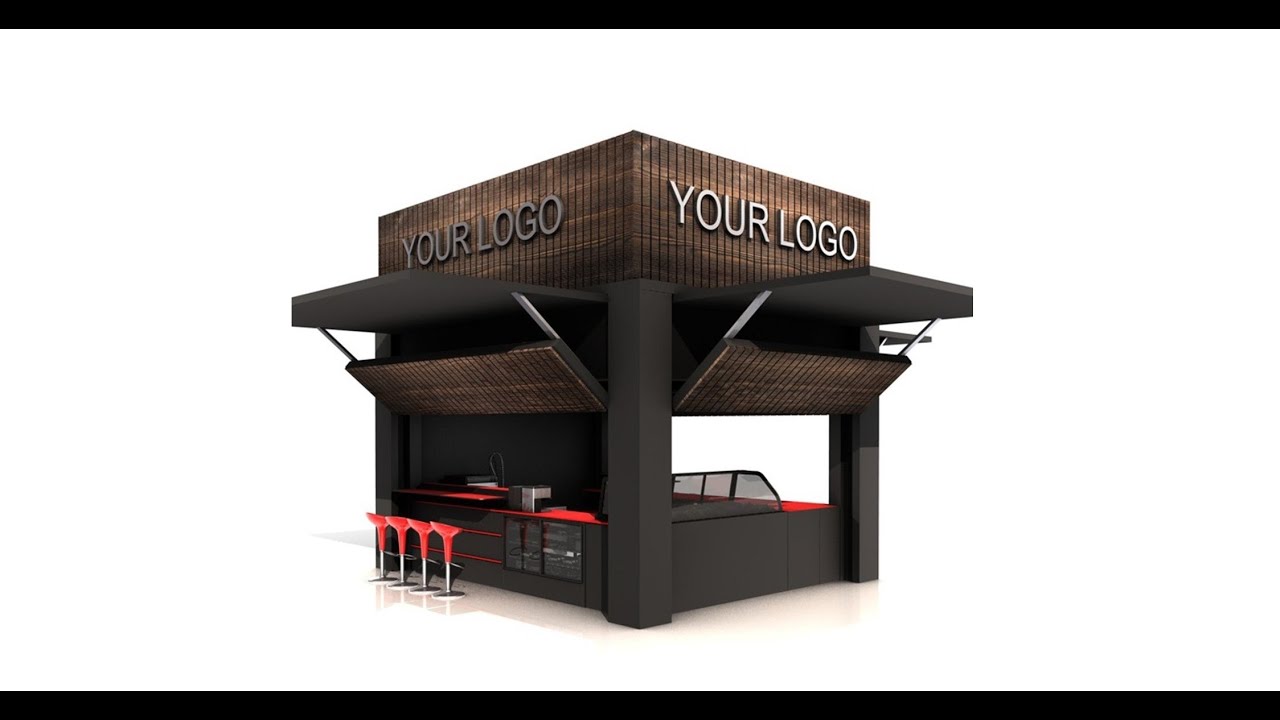 How To Design Retail Kiosk In SketchUp - YouTube