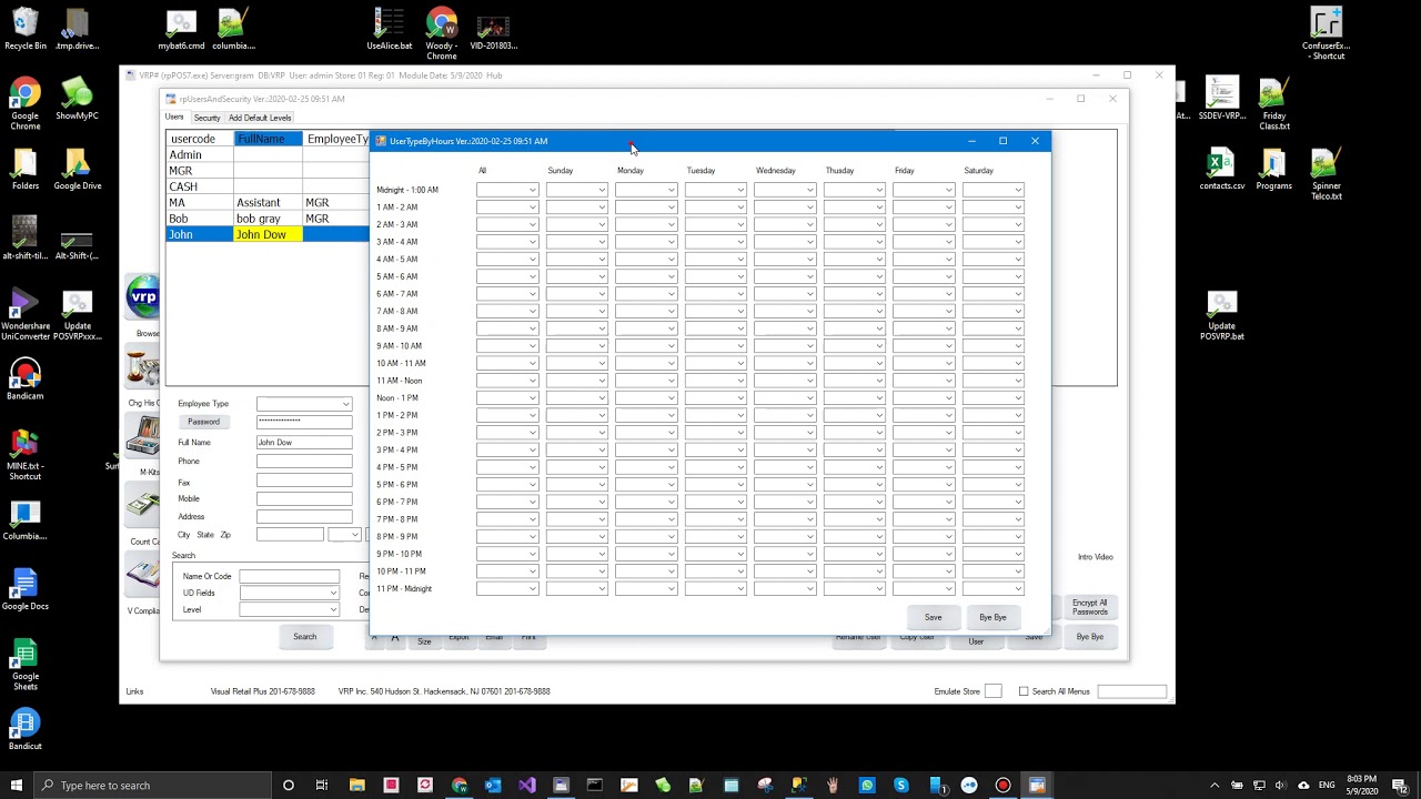 Visual Retail Plus Users and Security - YouTube