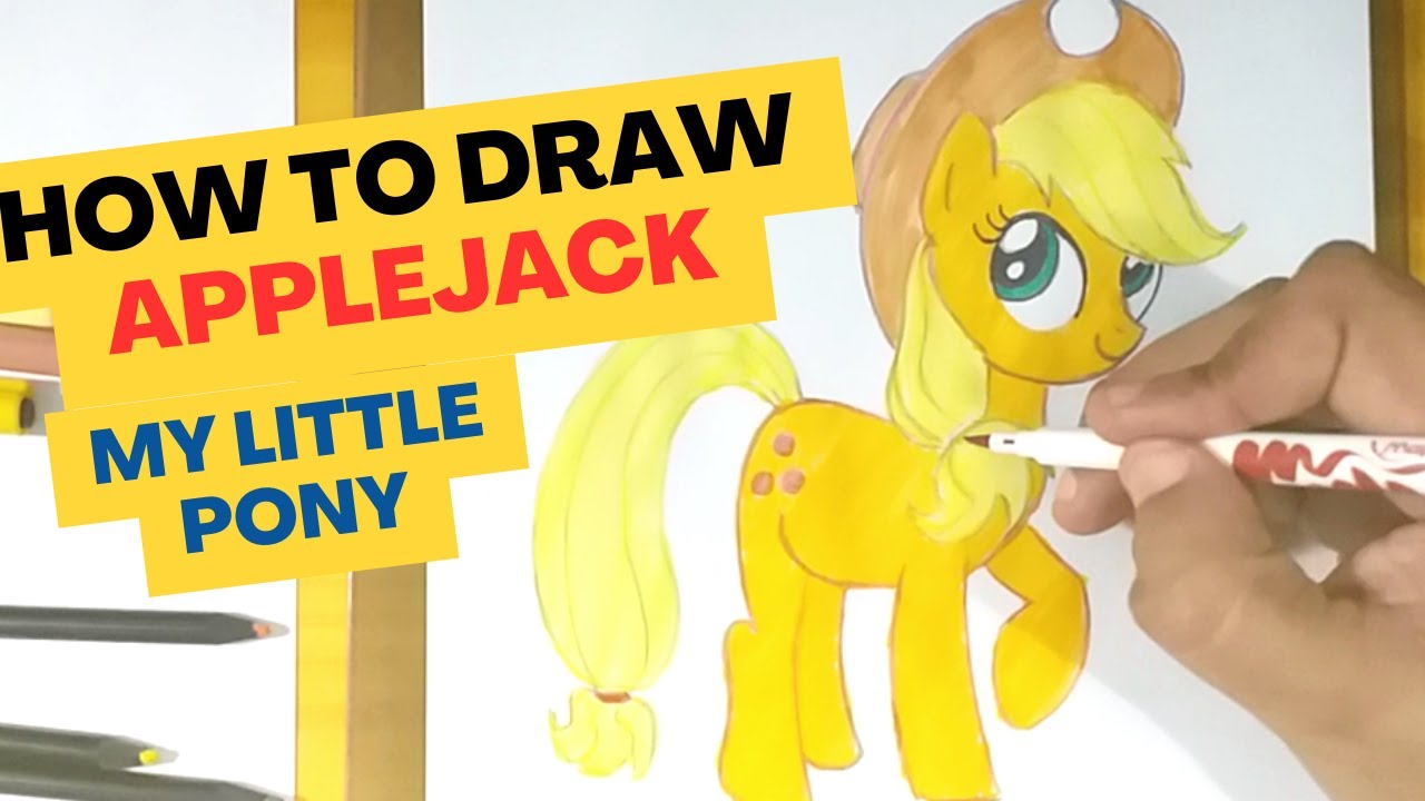 How to Draw Applejack / My Little Pony / Easy Drawing Tutorial - YouTube