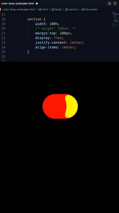 How To Create Color Drop Loading Animating Using Html Css Htmlcss Loadinganimation Newshorts