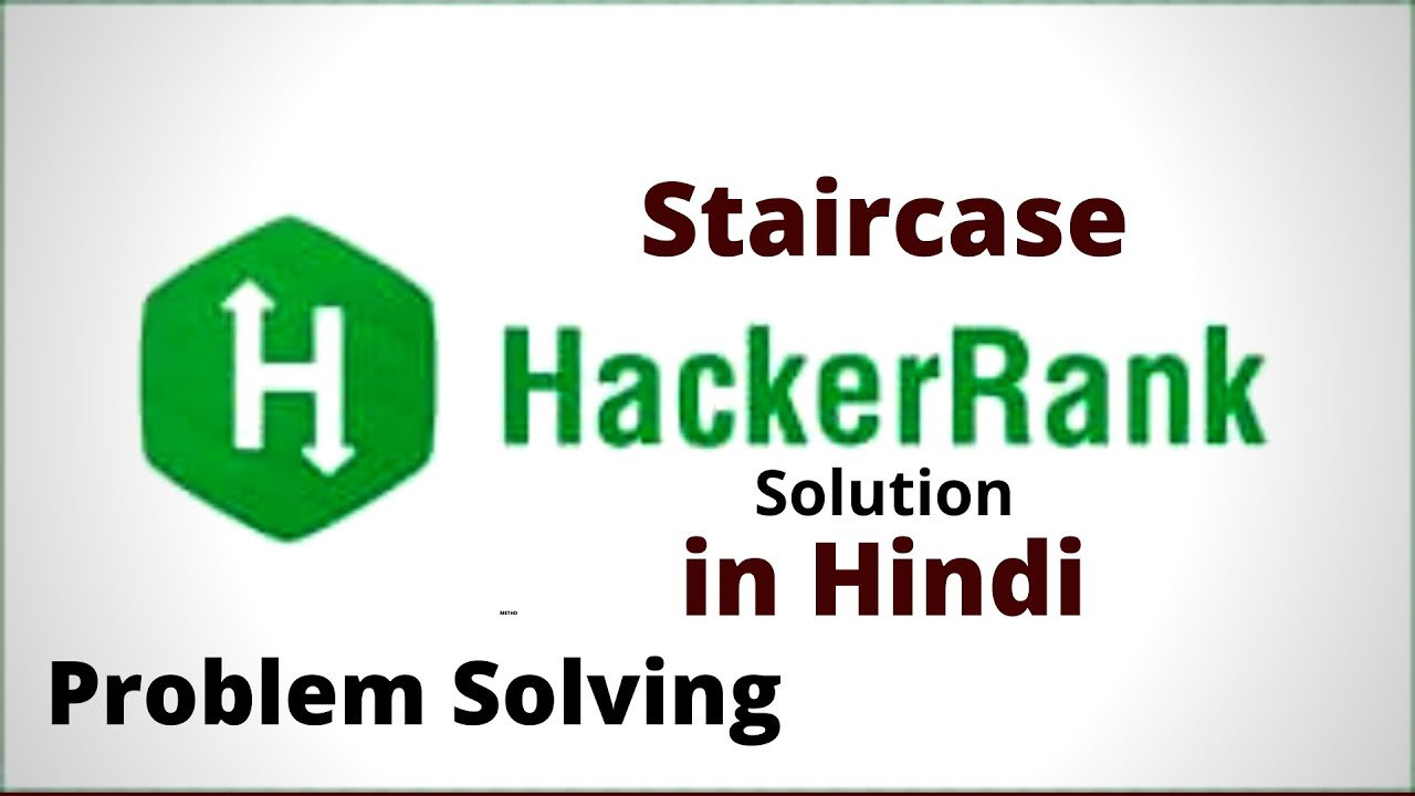 Staircase | Hackerrank | Problem Solving | Solution | in Hindi - YouTube