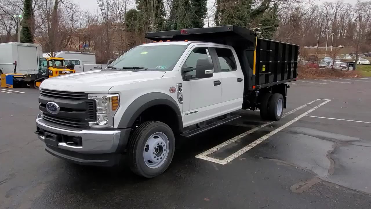 2019 Ford F450 Crew Diesel Landscape Dump - YouTube