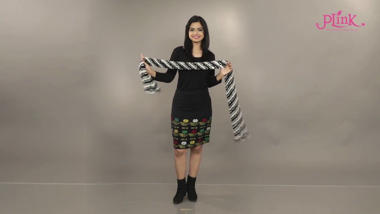 How to wear magic scarf ? Plink Care Magic Scarf Style Five - YouTube