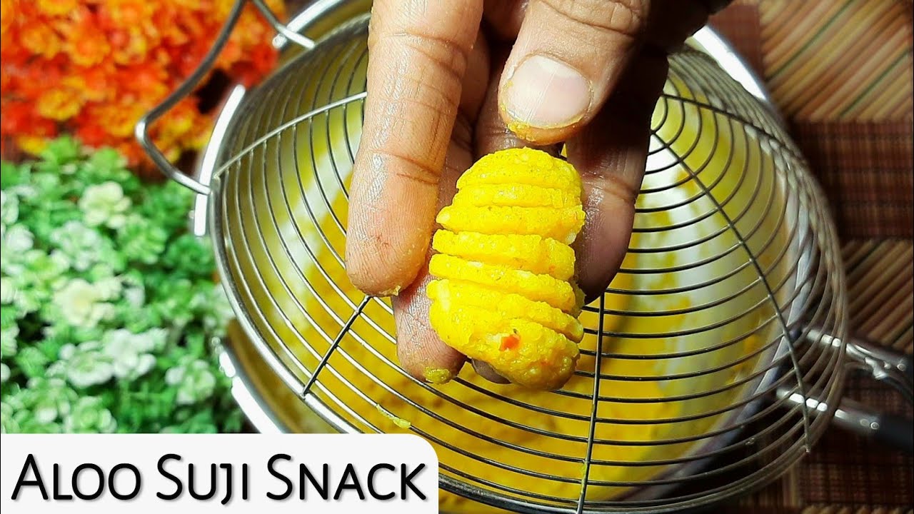 Suji Aloo Snacks Recipe | Semolina Potato Teatime Snacks | Potato ...