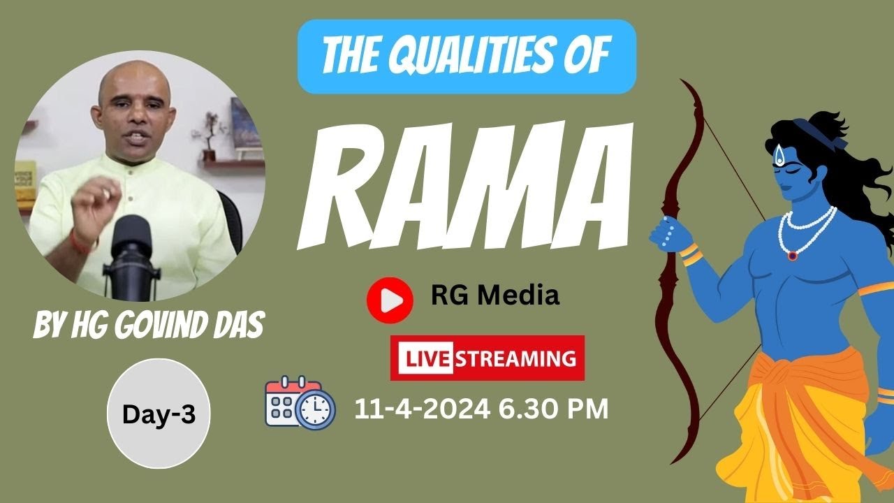 DHARMA DISCUSSIONS | The Qualities of Sri Rama | ISKCON Chowpatty | Day ...